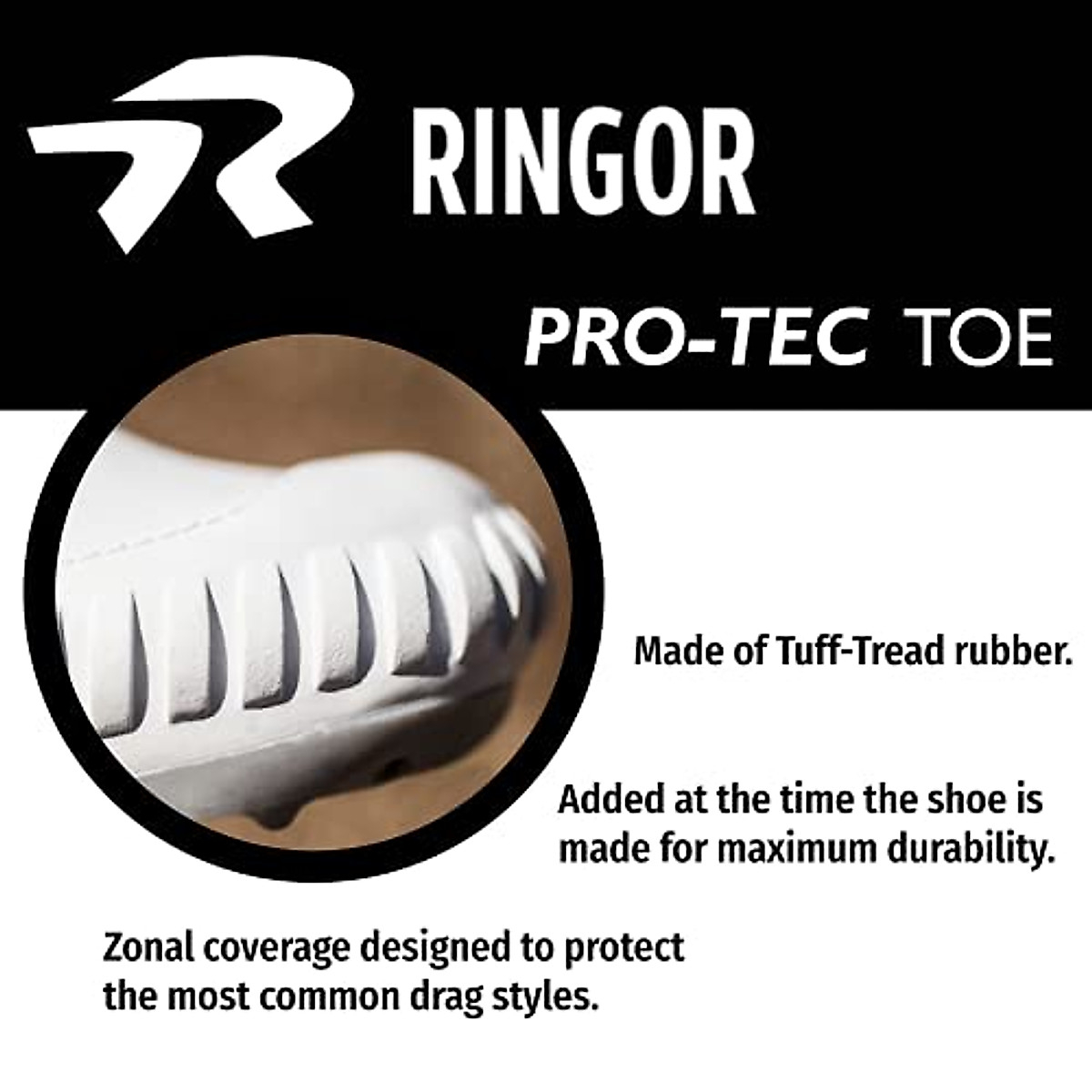 Ringor - Woman's Flite Metal Spike Softball Cleats with Pitching Toe (10.5 - White and Silver)