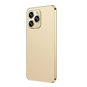 Yoidesu 4G Unlocked Smartphones,I14pro 6.1in Dual SIM Mobile Phones,3GB RAM 64GB ROM,8MP 16MP Dual Camera,4000mAh Battery Cheap Phones with 128G Expansion(Gold)