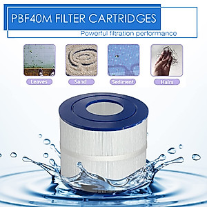 Vickmons 2 Pack PBF40M Spa Hot Tub Filter Replacement Compatible with Pleatco PBF40M, Bull Frog Spas, Wellspring 30 Coreless 10-00282