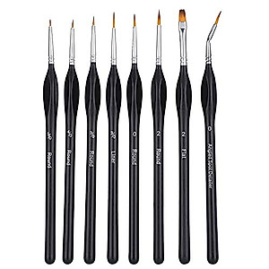 Painting Brush Set Watercolor Brush Set Tools Painting Brushes Oil Painting Acrylic 8Pcs Wool Nylon Art Brush Paint Brush Paint Tool Paintbrush Coloring Brush Oil Portrait