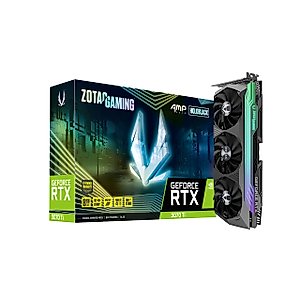 ZOTAC GeForce RTX™ 3070 Ti AMP Holo 8GB GDDR6X 256-bit 19 Gbps PCIE 4.0 Gaming Graphics Card, HoloBlack, IceStorm 2.0 Advanced Cooling, Spectra 2.0 RGB Lighting, ZT-A30710F-10P