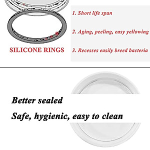 [24 Pack] Plastic Mason Jar Lids for Ball, Kerr and More - Food Grade White Plastic Storage Caps for Mason/Canning Jars - 12 Regular Mouth and 12 Wide Mouth Mason Jar Lids