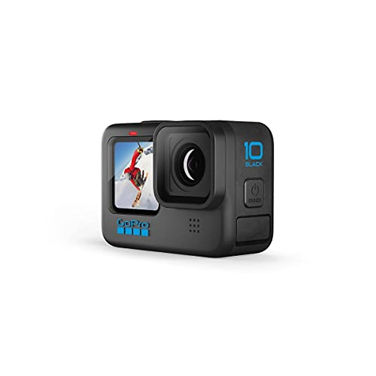 GoPro HERO10 Black - Waterproof Action Camera with Front LCD and Touch Rear Screens, 5.3K60 Ultra HD Video, 23MP Photos, 1080p Live Streaming, Webcam, Stabilization