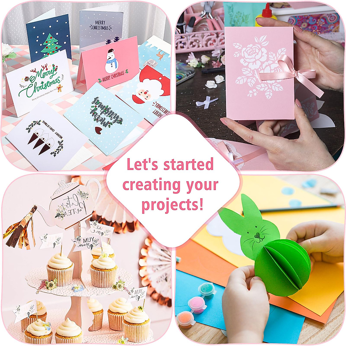 120 Sheets Colored CardStock, 180gsm/65lb 24 Colors Cardstock Print Paper 8.5 x 11 Inches, Double Sided Printed Card Stock Paper for Scrapbook School Office Printing DIY Craft