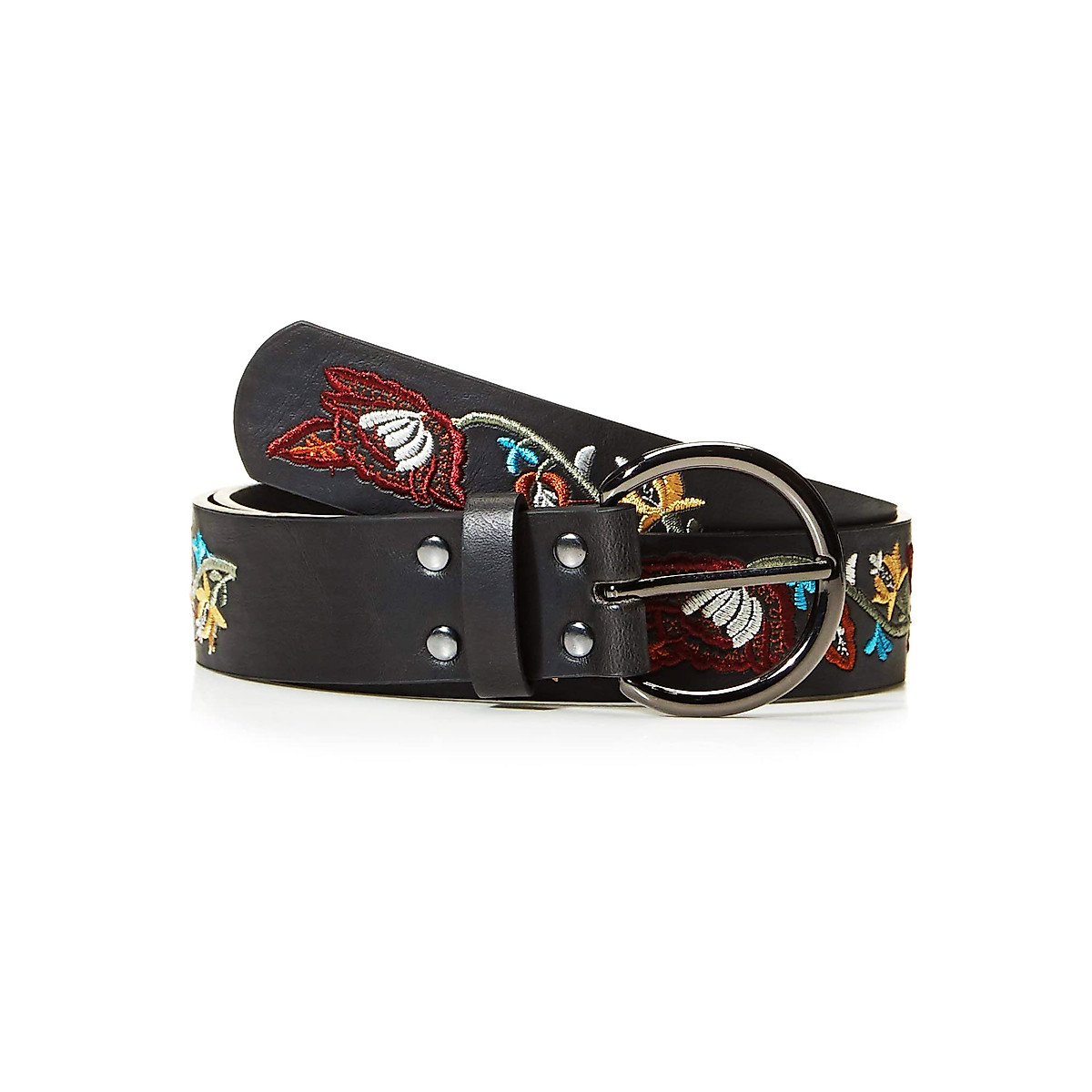 Beautiful Nomad Belts for Women Western Fashion Boho Embroidery PU Leather Belt for Jeans Dress