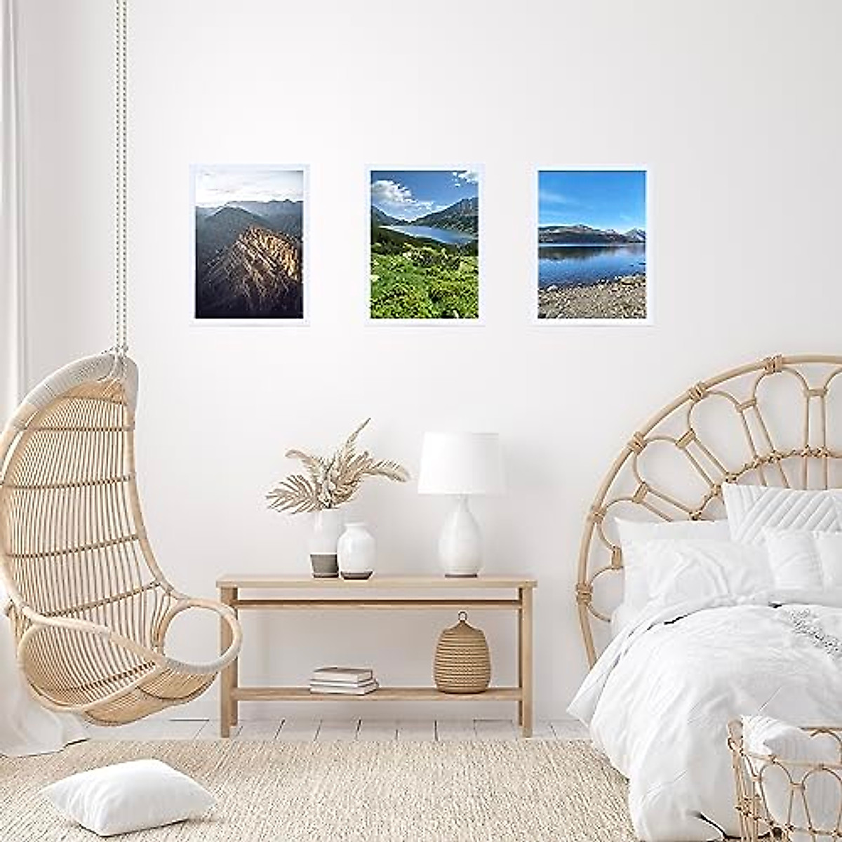 JCJMY 11x15 inch Picture Frame, Horizontal and Vertical Formats for Wall Hanging, 11 x 15 Wall Gallery Poster Photo Frame with Durable Shatter Resistant Plexiglass, White