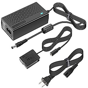 Kimaru DMW-DCC8 DC Coupler DMW-AC10 DMW-AC8 AC Power Adapter DMW-BLC12 Dummy Battery Kit for Panasonic Lumix DMC-GH2 G5 G6 G7 G80 G81 G85 G5X GX8 FZ300 FZ1000 FZ2500 DC-G90 G95 G99 Cameras.