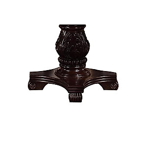 Benzara Traditional Style Round Dining Table, Brown