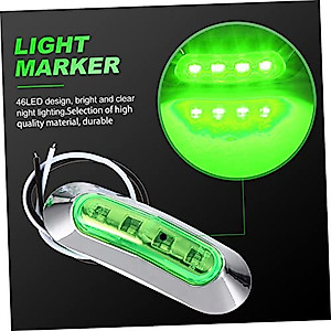 Milisten Lights 4pcs Boat Truck Light Directional Lamp Trailer Kit Signal Green Turn Signal Abs Warning Light Truck Side Light