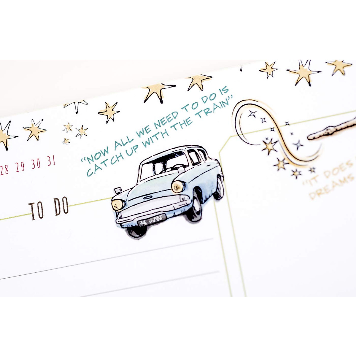 Conquest Journals Harry Potter Daily Planning Notepad, Tear Off Sheets, 50 Pages, 8" x 10" - Priorities, Schedule, To Do's, Notes, Meal Planner and Daily Habit Tracker