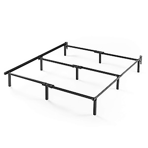 ZINUS Compack Metal Adjustable Bed Frame / 9 Inch Support Bed Frame for Box Spring and Mattress Set, Full/Queen/King