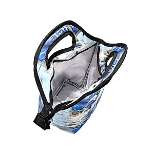 Eyanle Dolphin Cute Lunch box Insulated Lunch Bag Lunch Container Handbag for Women Men Girls Boys Kids Work Office School