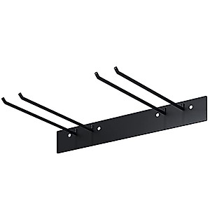 WIDEWHEEL Tool storage rack, garage wall mounted (with 6 hooks), heavy garden tool rack, can withstand 350 pounds, and can place brooms, mops, shovels, trimmers, water pipes, chairs, and More