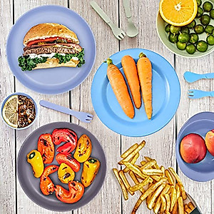 HM-tech 6pcs Bamboo Kids Bowls (20 fl oz) for Baby Feeding, Toddler Bowls, Tableware for Baby Toddler Kids Bamboo Toddler Dishes & Dinnerware Sets