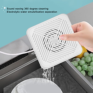 Portable Sink Dishwasher, Waterproof Sound Vibration Washing Tool for Traveling Camping Home Use