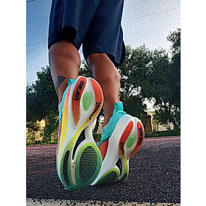 O-Resilio Men's Carbon Plated Running Kicks Marathon Running Shoes Lightweight Breathable Road Running Shoes Lightblue Size US Men 8.5