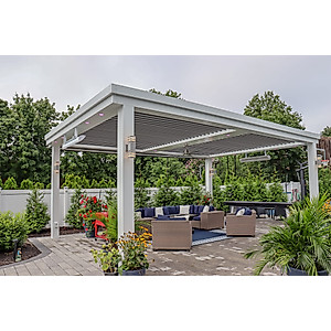 Bromic Heating Tungsten Smart-Heat 56-Inch 6000W Dual Element 240V Electric Infrared Patio Heater - White