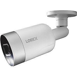 Lorex E891AB-E 4K Ultra HD Smart Deterrence IP Camera with up to 150ft Color Night Vision and 111 Degrees Field of View