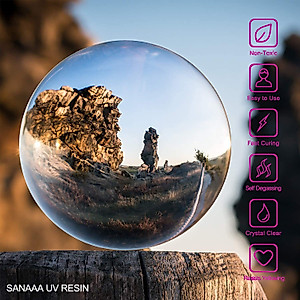 SANAAA Clear Hard Type 200g Transparent UV Resin for DIY Resin Jewelry Making