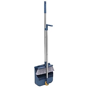 Broom and Dustpan Set 180° Rotatable Magic Broom Standing Storage Buckle Type Brooms for Sweeping Indoor Hand Broom for Home & Kitchen, Outdoor Broom Household Cleaning Tool Home Essentials Cute Stuff