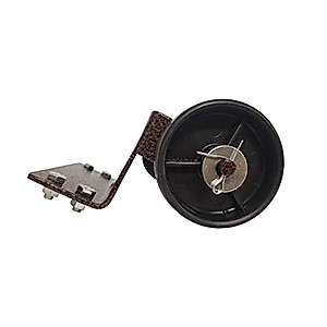 Hiland SGT-WHLS-BRZ Wheel Set for Square Glass Tube Patio Heater, One Size Fits All, Hammered Bronze