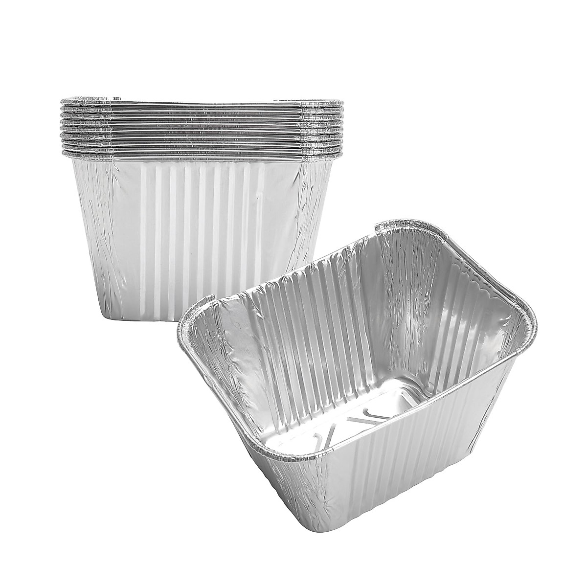 BMMXBI 10-Pack Grill Grease Cup Liners for Pit Boss 2/3/4 Burner Gas Griddles Disposable Aluminum Pans Liners Compatible with Country Smoker 4 B and Blue Rhino Razor GGC1643M GGC1643L GGC2241L Grill