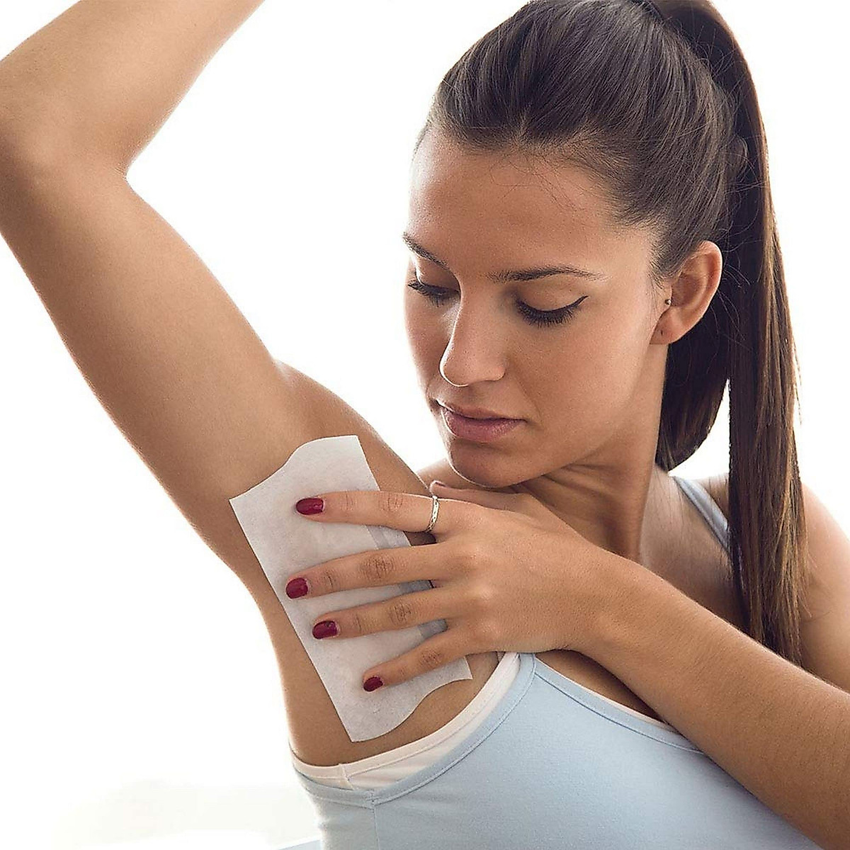 100pcs Non-woven Hair Removal Paper Depilatory Wax Strips Epilator Waxing Tools，50 Small 50 Large