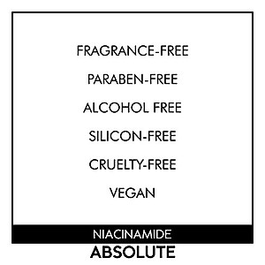 Niacinamide Absolute - 12% Niacinamide 1% Zinc PCA & Hyaluronic Acid 1oz, Vitamin B3 serum to Minimize Pores, Balance Oil Production, Wrinkles, Fine Lines, Facial Serum