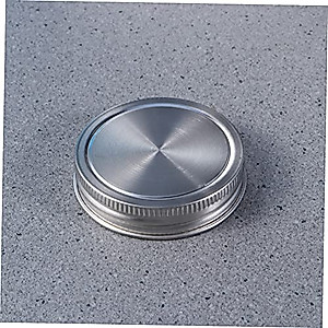 Mason Jar Lids Wide Mouth 1 5pcs Mason Jar Ball Canning Lids Jar Sealing Lid Home Use Mason Jar Lid Sealing Lid with Silicone Gasket Leakproof Cover Sealing Cap Can Lid Metal