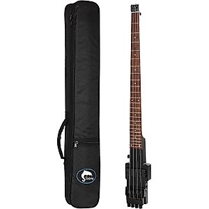 Travel Bass Guitar Electric, Headless Electric Bass Guitar 4 Strings with Gigbag & Truss Road