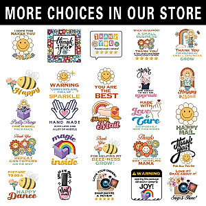 Thank You Stickers,Thank You Colorful Flowers Business Stickers,Thank You Small Business Stickers,Business Packaging Stickers Envelop Seals 240 PCS