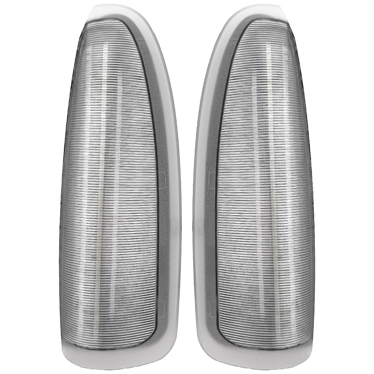 Recon 264120CL LED Side Mirror Lens 2003-2007 Ford F250/F350 Super Duty & Excursion (2 Piece Set) - Clear Lens