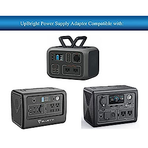 UpBright Car DC Adapter Compatible with Bluetti Portable Power Station Solar Generator Outdoor Camping Lithium Battery Backup Series DC7909 12 V 12-28 V Auto Vehicle Cigarette Lighter Charging Cable