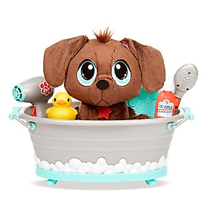 Little Tikes Rescue Tales Scrub 'n Groom Bathtub Playset w/Chocolate Lab Plush Pet Toy, Multicolor