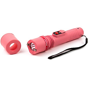 POLICE Stun Gun 305 - Rechargebale with LED Flashlight, Pink