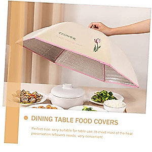 HEMOTON 4pcs Insulation Food Cover Outdoor Food Covers Portable Tent Dining Table Protector Picnic Food Cover Dessert Display Cover Food Warmer Cover Heat Preservation Food Covers for Home