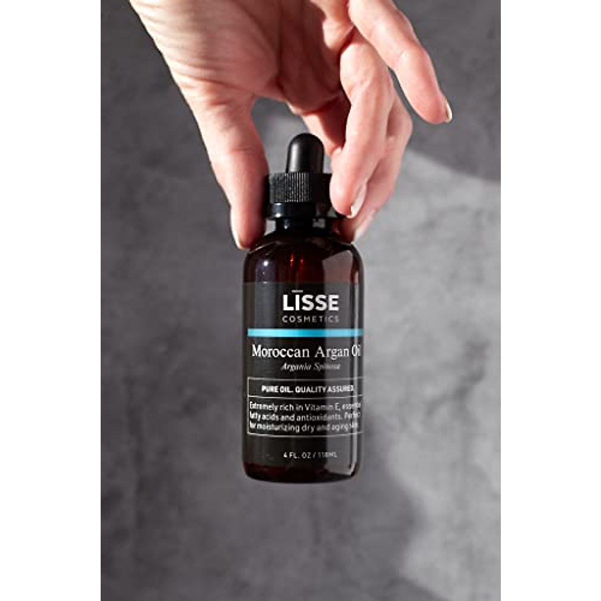 Lisse 100% Pure Moroccan Argan Oil Cosmetic/Therapeutic Grade– Batch Tested and Verified – Premium Quality you can Trust (4 oz)