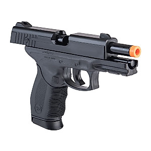 Swiss Arms 24/7 Semi-Auto BAX System CO2 Powered Airsoft Non-Blowback Pistol with Hop-Up, 305-395 FPS, Black (280323)