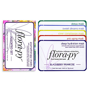 Florapy Beauty Assorted Sheet Mask Set, 5 Count