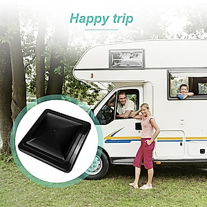 LBK 14" RV, Trailer, Camper, Motorhome (Black 2 Pack) Roof Vent Cover - Vent Lid Replacement, Made In USA