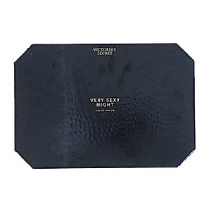 Victoria's Secret Very Sexy Night eau de parfum 4 Piece Gift Set 3.4 Ounce Eau de Parfum & Velvet Body Cream & Body Wash (Very Sexy Night)