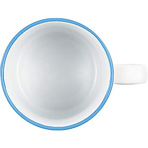 Pavilion Gift Company Large 17 Oz Stoneware Coffee Cup Mug Take Me To The Lake, Blue