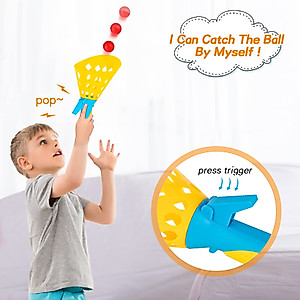 DuduLand Outdoor Games for 4 5 6 7 8 Year Old Boys Girls Gift, Pop Catch Ball Yard Games for Kids Ages 4-8-12, Beach Outdoor Toys for Kids Ages 4-8-12, Birthday Funny Gifts for 4 5 8 Year Old Boys