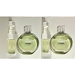 Set of 2 - Chance Eau Fraiche By Chanel for Women, Eau De Toilette Spray 0.05 Sampler