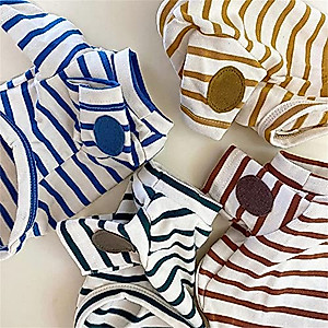 Dog Shirt for Small Dogs Basic Striped T-Shirts 100% Cotton Pet Clothes Puppy T-Shirts Cat Tee Soft Breathable Dog Shirts