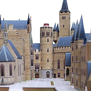 Germany Architecture Building Model Kits Burg Hohenzollern Castle Building 13.8"*7.9‘"*7.5" DIY 3D Paper Puzzles for Adults and Teens Model Building