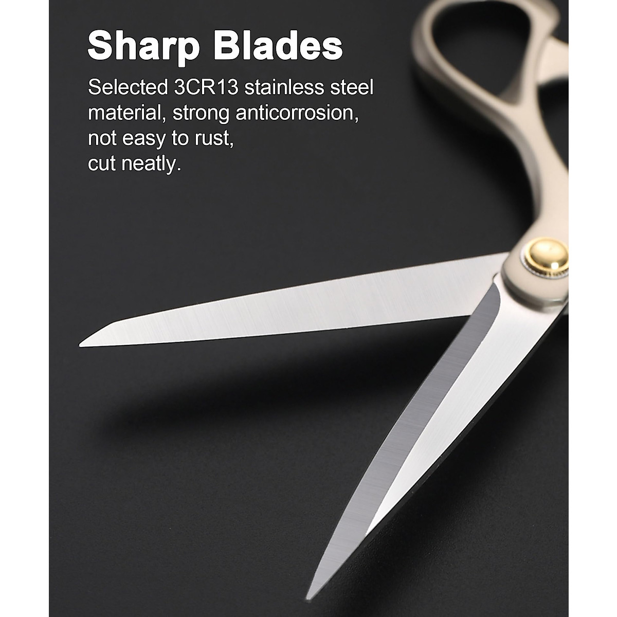 Fabric Scissors, 10.5“ Heavy Duty Fabric Shears Sewing Scissors for Fabric Cutting Tailor Scissors Cloth Scissors