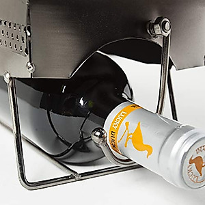 BRUBAKER Wine Bottle Holder Airboat - Metal & Handmade - Decoration
