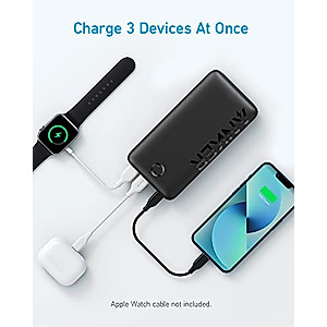 Anker Power Bank, 20,000mAh Portable Charger with USB-C Fast Charging, Works for iPhone 15/15 Plus/15 Pro/15 Pro Max, iPhone 14/13/12 Series, Samsung, iPad Pro, AirPods, Apple Watch, and More