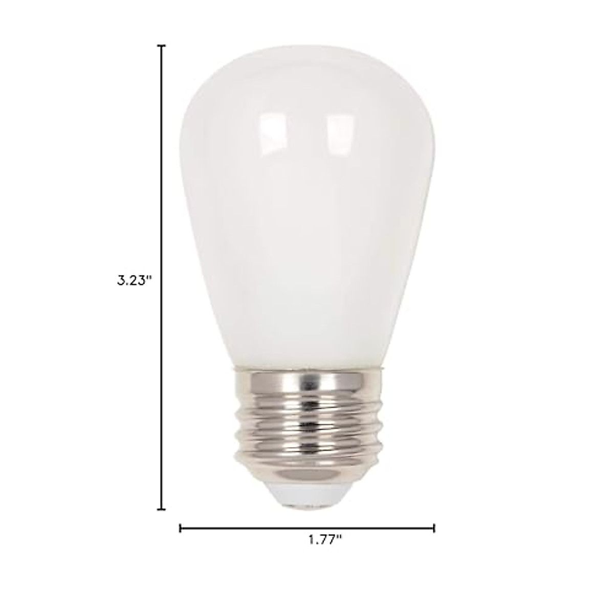 Westinghouse 5511520 1.2 (15-Watt Equivalent) S14 Frosted, E26 (Medium) Base (4 Pack) LED Light Bulbs, Frost